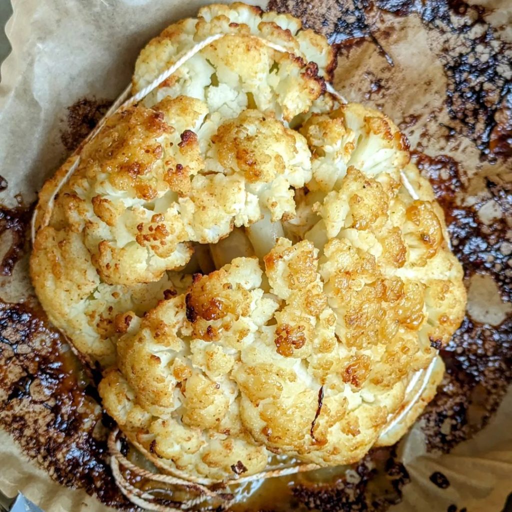 Maple-Mustard Cauliflower