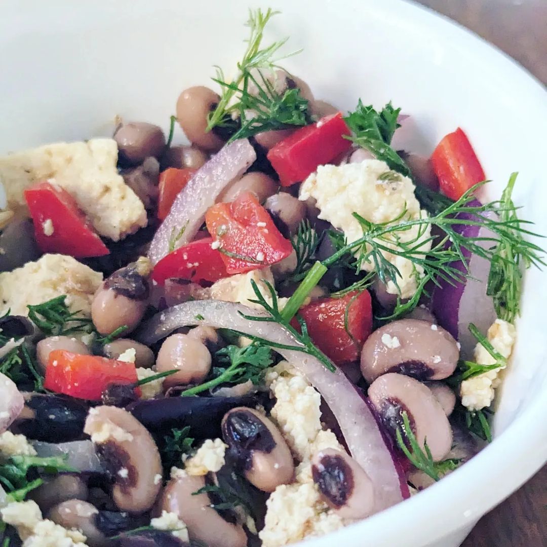 Super Lucky Greek Black-Eyed Peas Salad